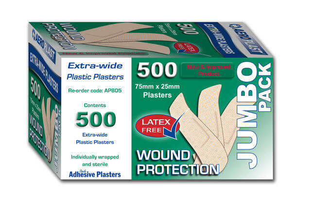 Plastic Plasters (Box 500) - First Aid Kits and Supplies for Home and ...