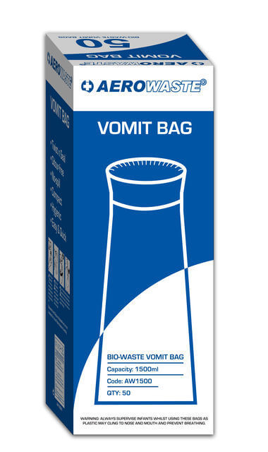 Vomit Bag (Box 50) - First Aid Kits and Supplies for Home and Office Use