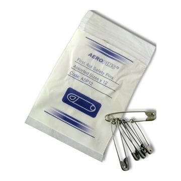Safety Pins Packet 12 - First Aid Kits and Supplies for Home and Office Use