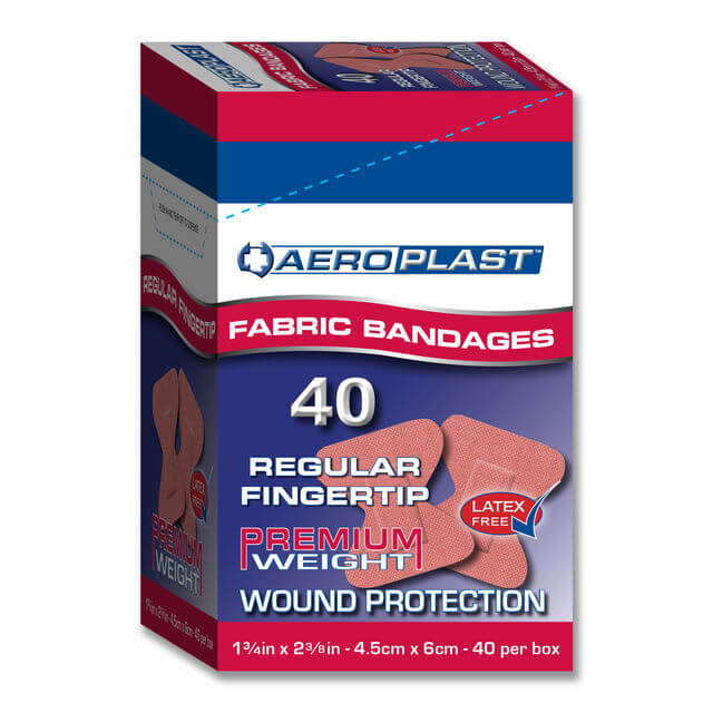 Fabric Plasters Fingertip 40 - First Aid Kits and Supplies for Home and ...