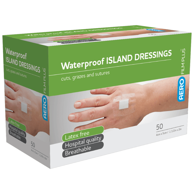 Dressing Waterproof 4 x 5cm (Box 50) - First Aid Kits and Supplies for ...